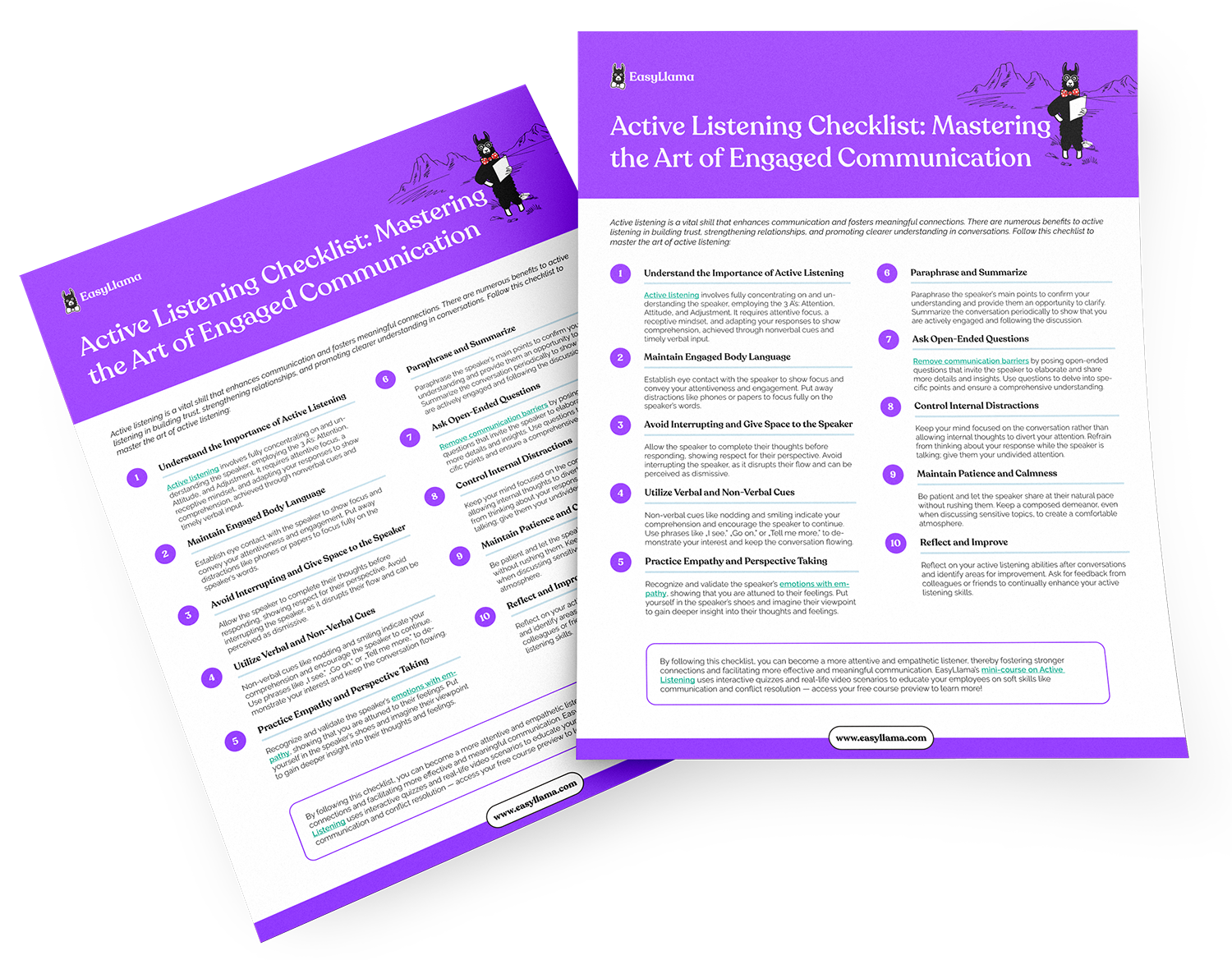 Active Listening Checklist: Mastering the Art of Engaged Communication